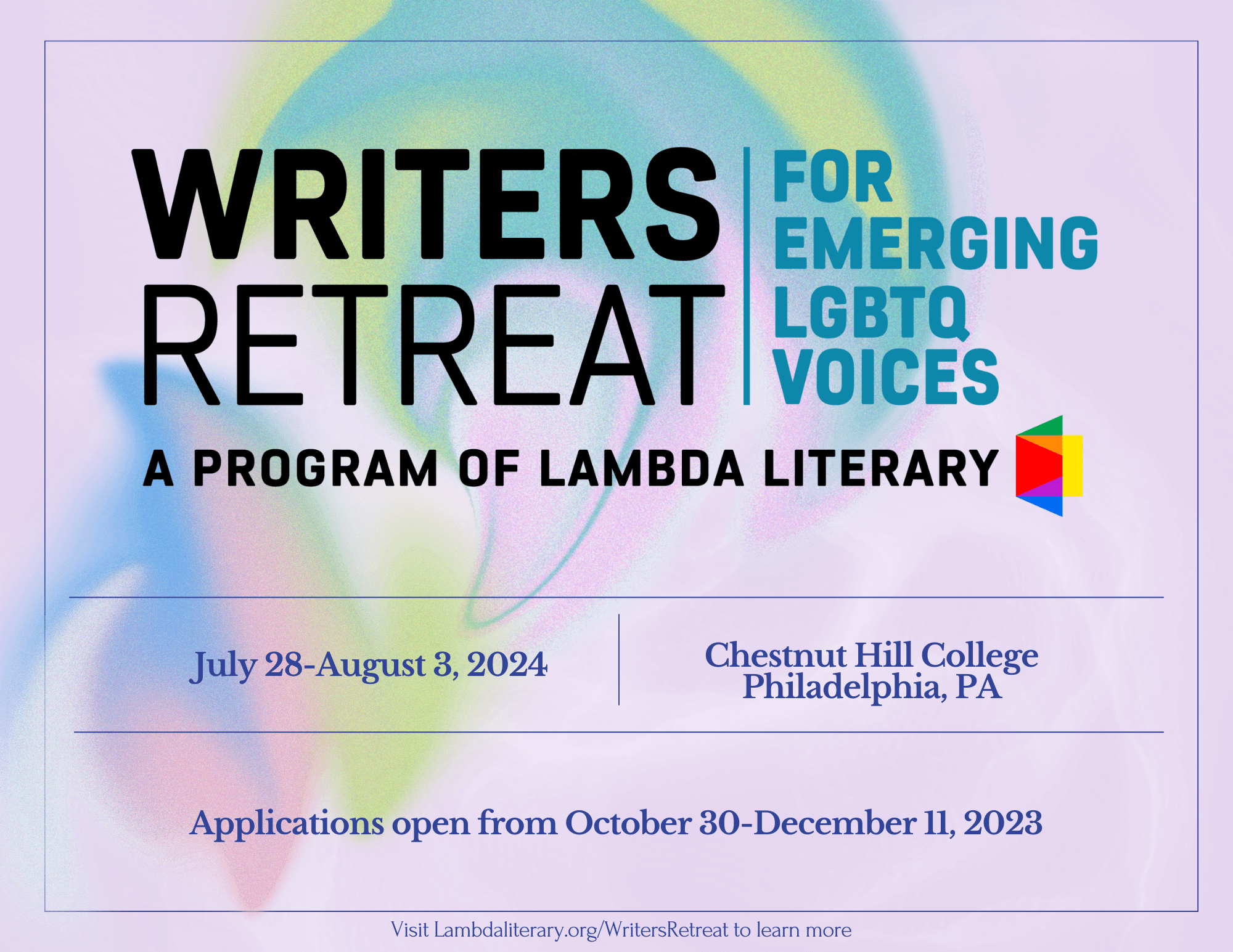 2024 Writers Retreat for Emerging LGBTQ Voices - Lambda Literary